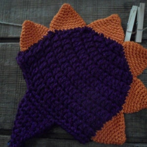 Dinosaur Mohawk Crochet Hat With Ear Flaps - Etsy