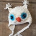 Snow Owl Hat Crochet Snow Owl Hat Snow Owl Crochet Hat Owl - Etsy