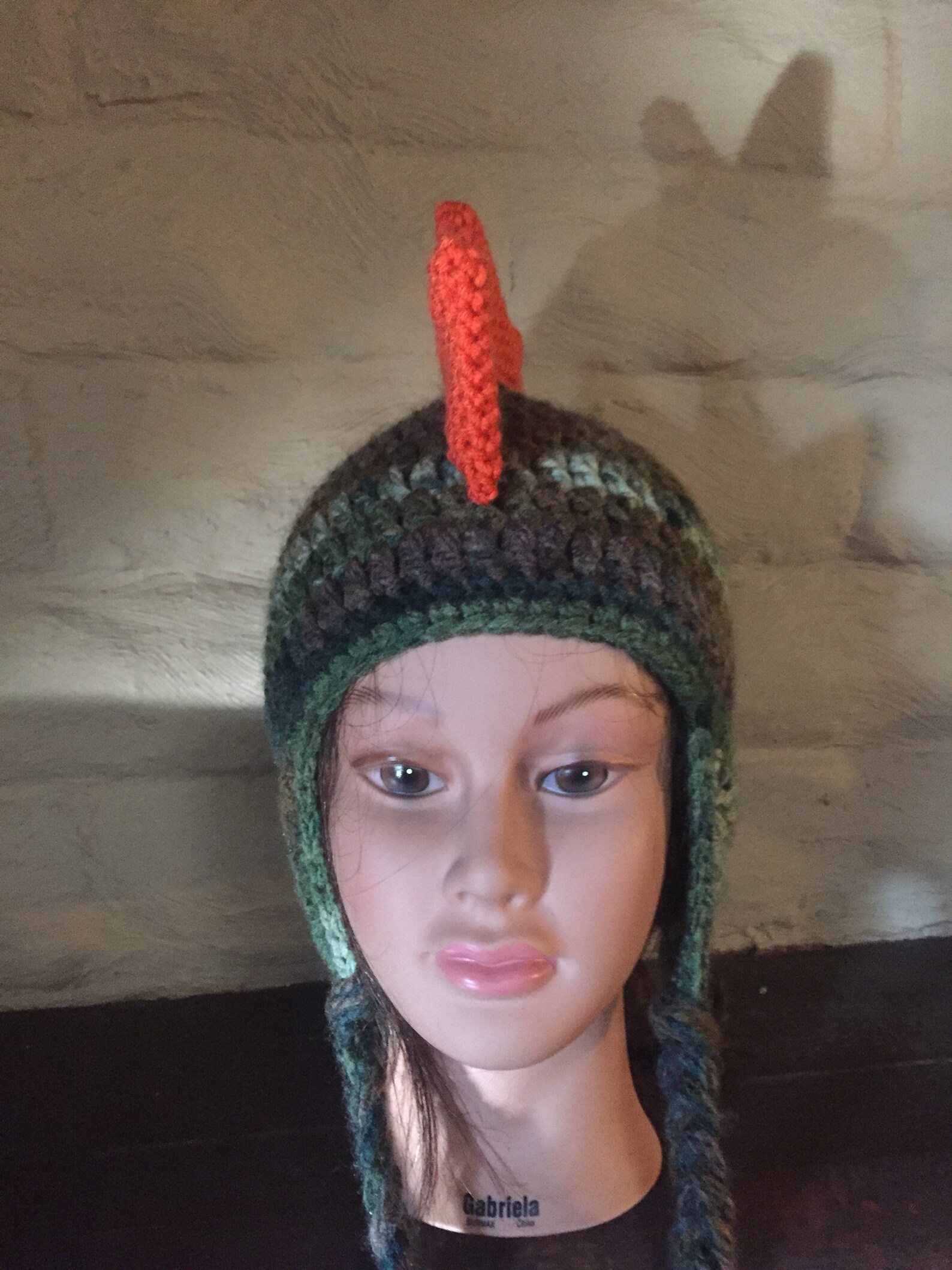Dinosaur Mohawk Blue and Black Crochet Hat - Etsy