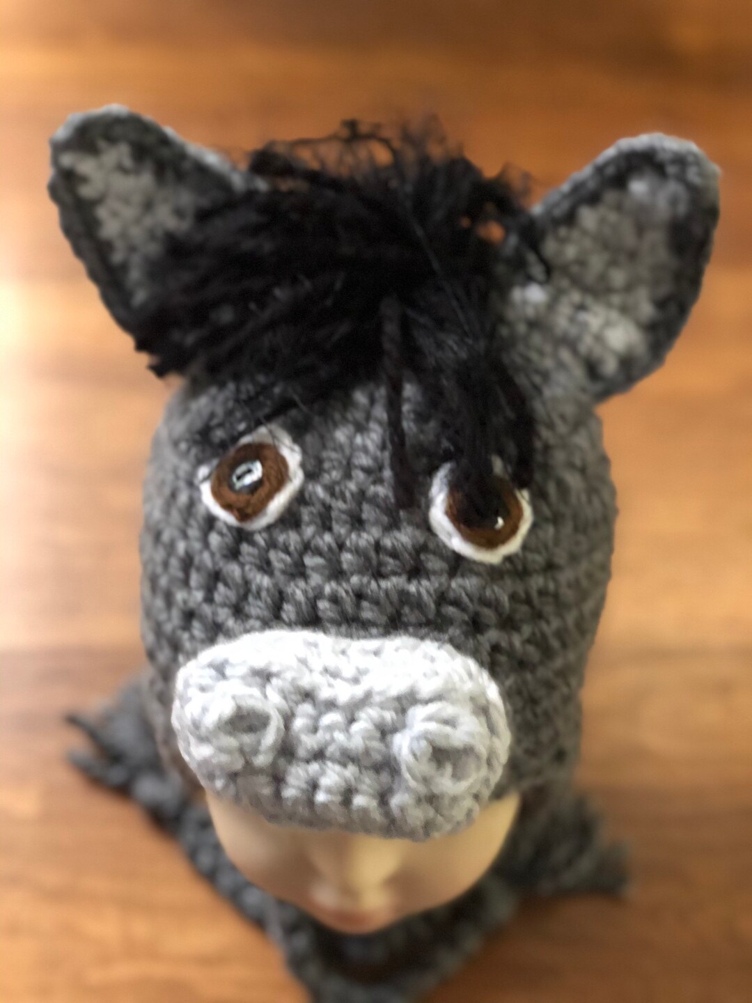 Donkey Hat, Donkey Crochet Hat, Crochet Donkey Hat Crochet Hat Crochet ...