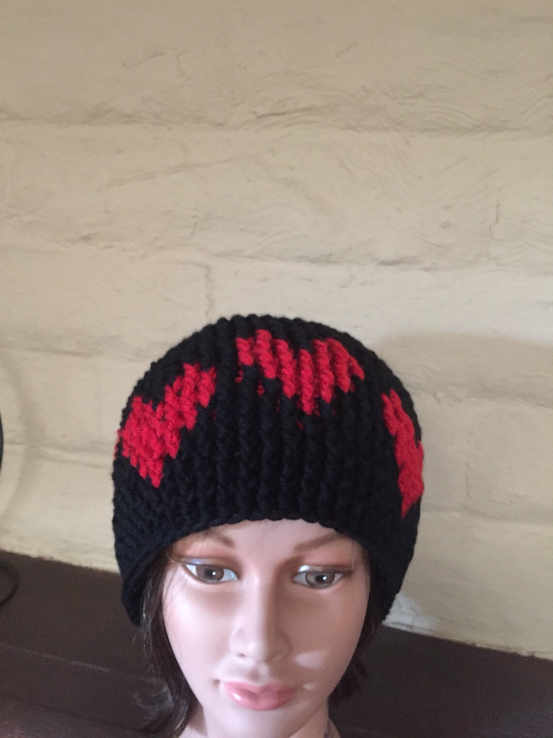 Heart Hat Crochet Heart Hat Crochet Hearts Graph Hat | Etsy