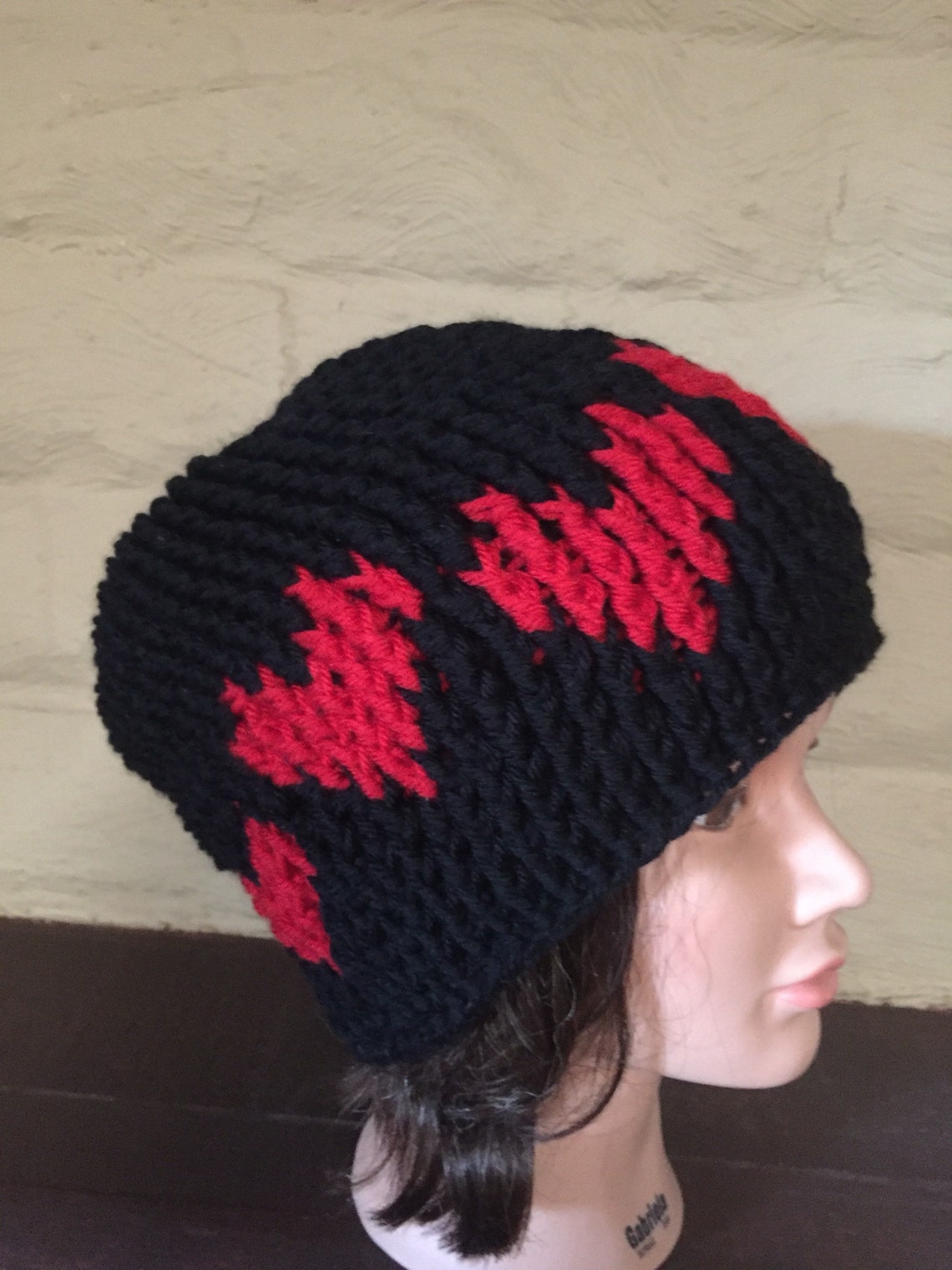 Heart Hat Crochet Heart Hat Crochet Hearts Graph Hat | Etsy