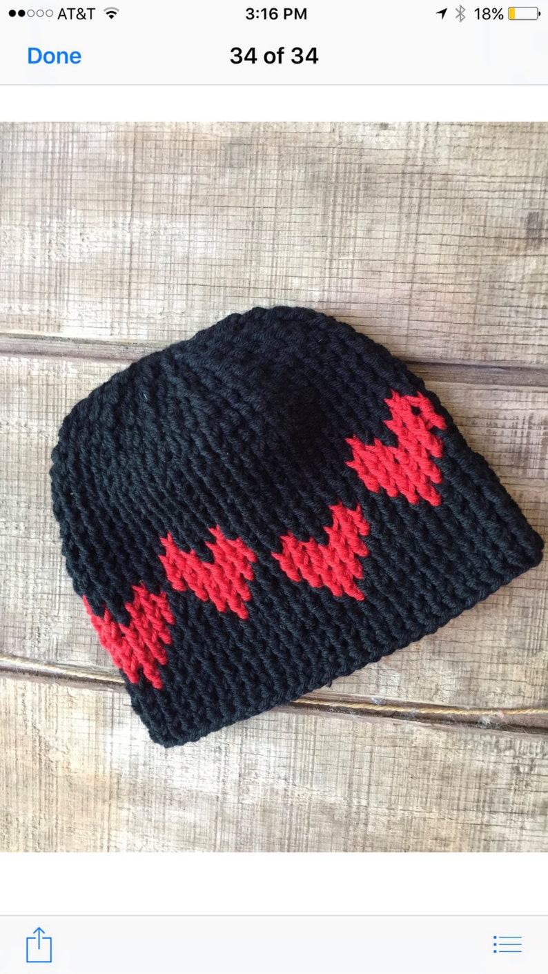 Heart Hat Crochet Heart Hat Crochet Hearts Graph Hat | Etsy
