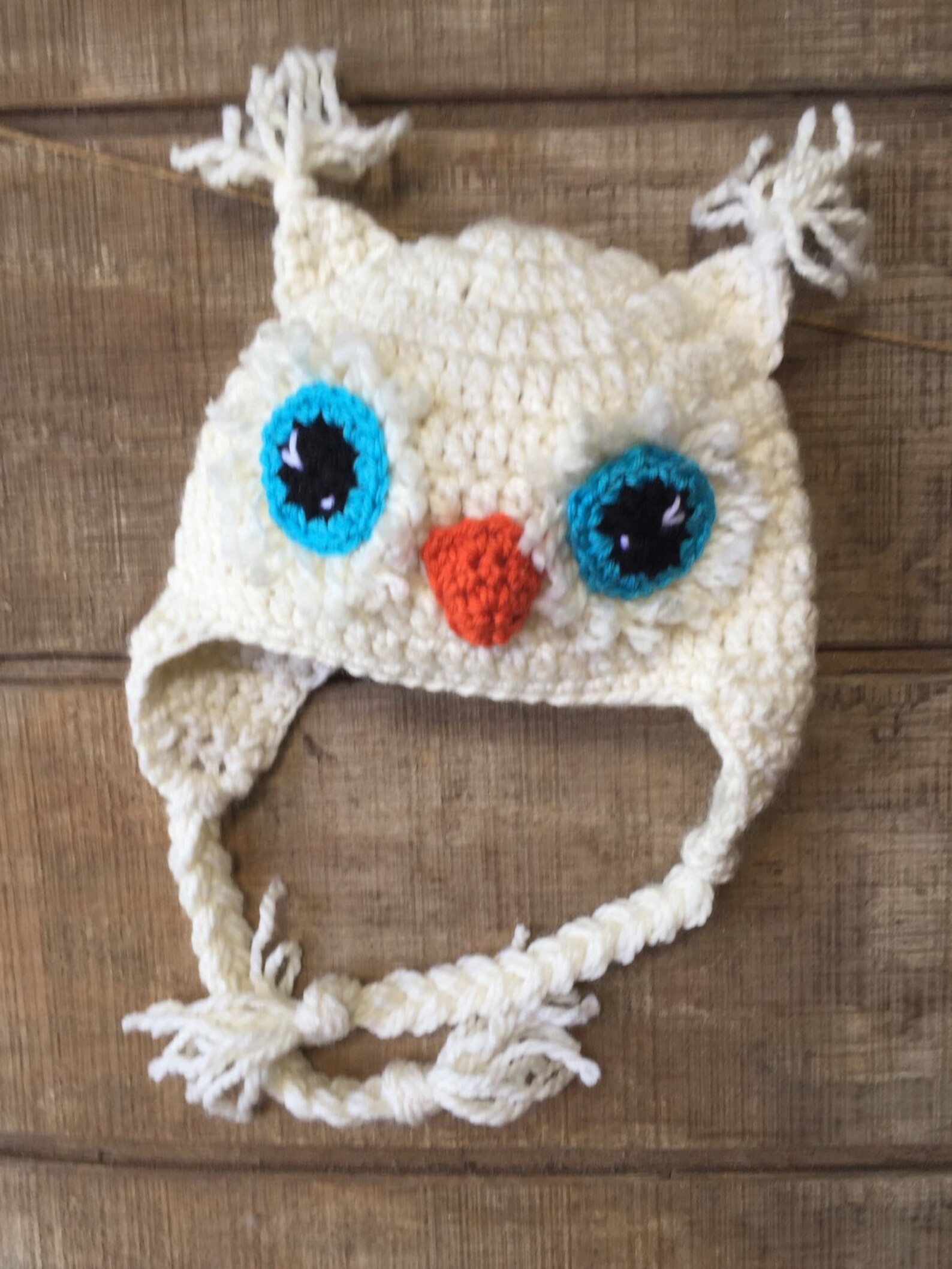 Snow Owl Hat Crochet Snow Owl Hat Snow Owl Crochet Hat Owl - Etsy