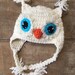 Snow Owl Hat Crochet Snow Owl Hat Snow Owl Crochet Hat Owl - Etsy