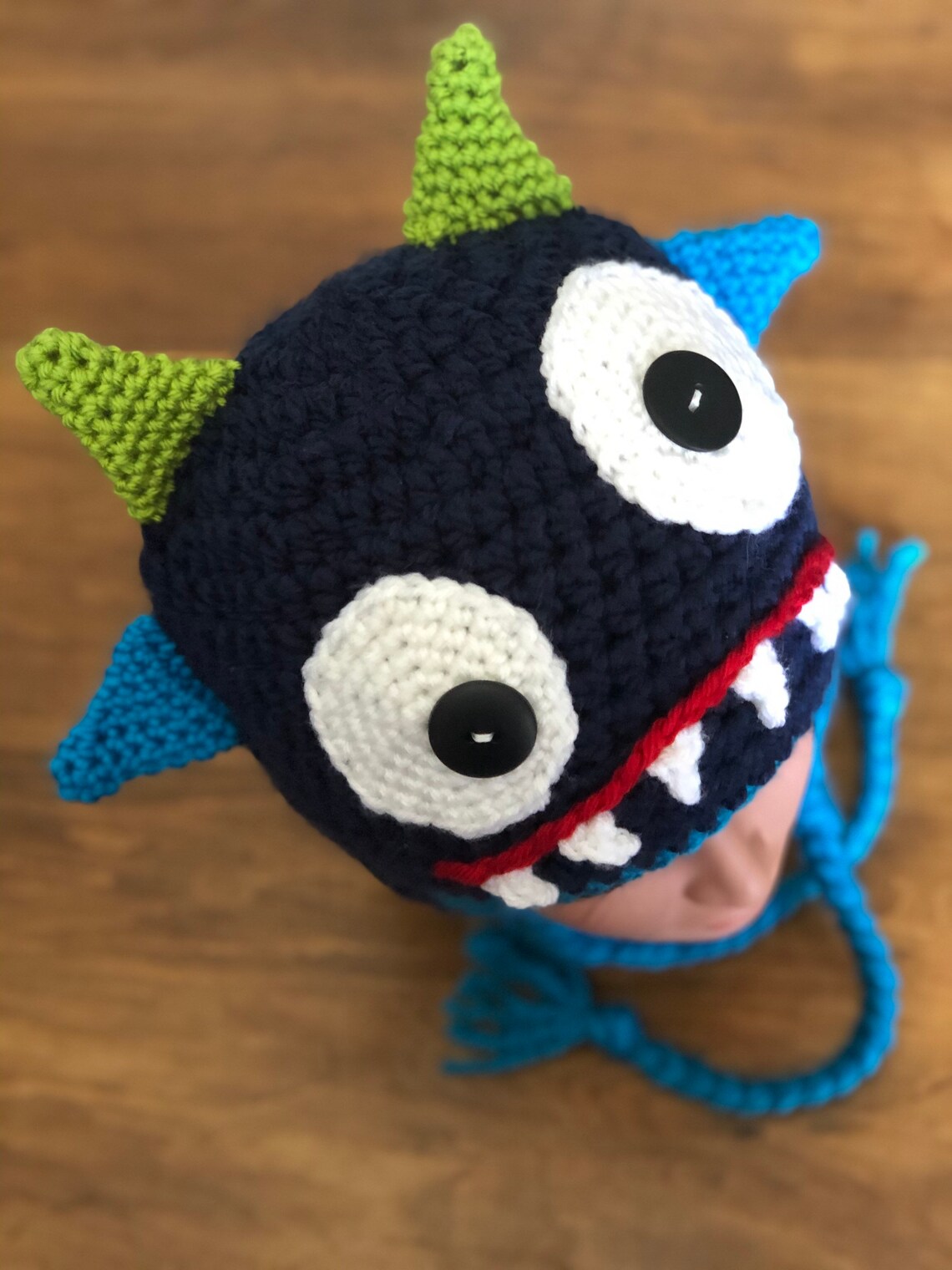 Monster Hat Monster Crochet Hat Beanie Halloween | Etsy