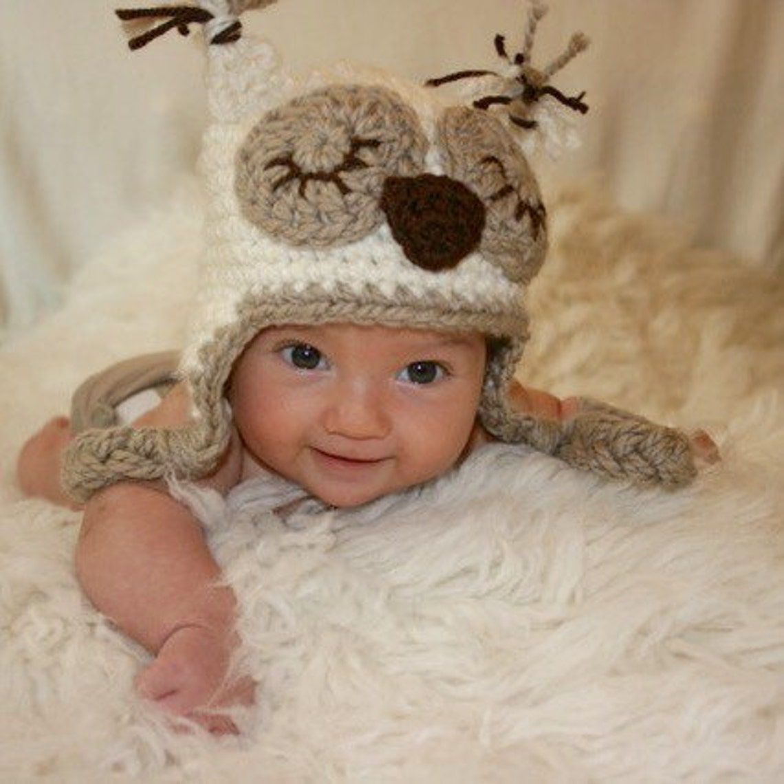 Owlette Owl Crochett Hat Baby Owl Sleeping Owl Hat - Etsy