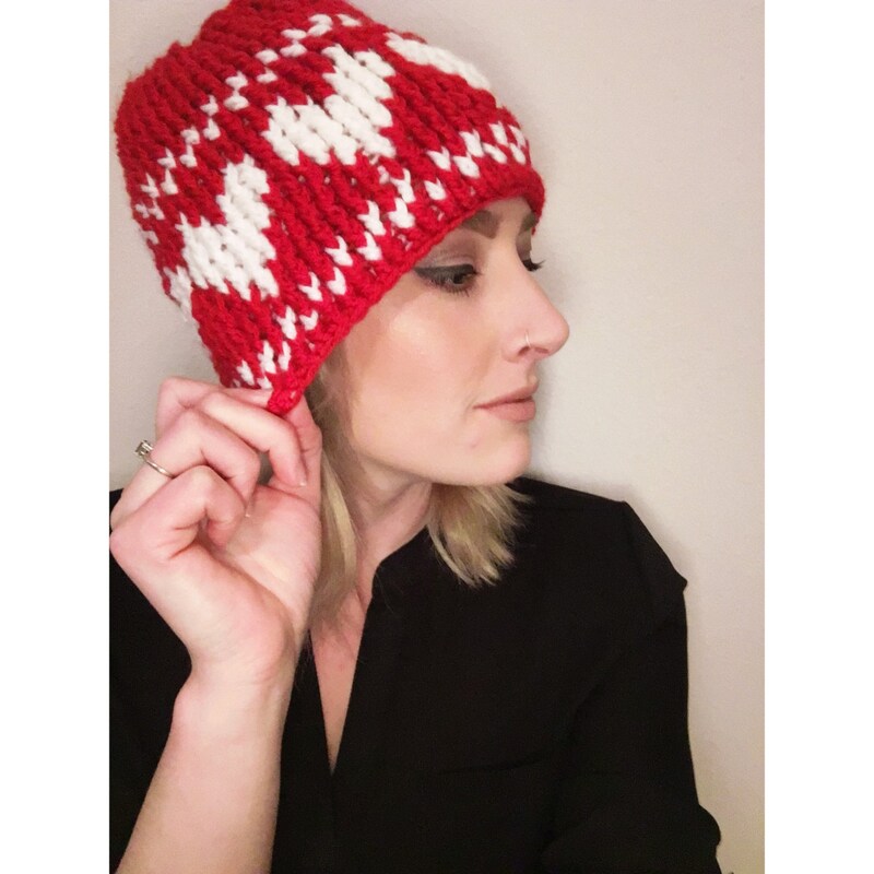 Crochet Heart Hat - Etsy