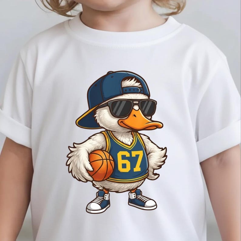 67 Basketball Duck Shirt, 67 Meme Kid Sweatshirt, Six Seven Meme, 67 ...