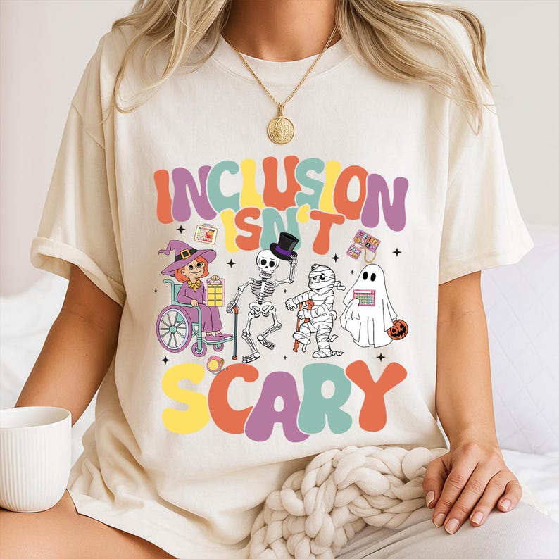 Inclusion Isn't Scary Png, SLP Halloween Png, Sped Teacher Png,skeleton ...