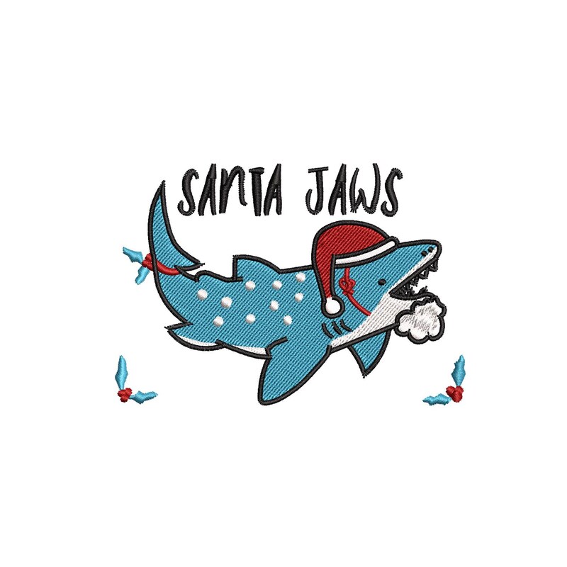 Jaws Embroidery - Etsy
