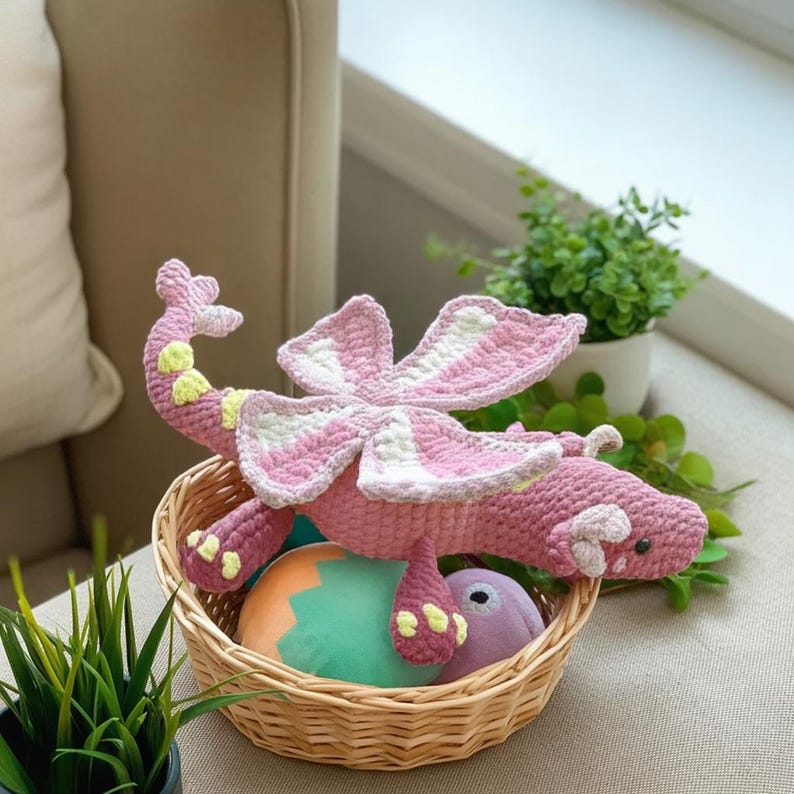 Butterfly Wing Dragon Crochet Pattern – Amigurumi Dragon Plush PDF ...