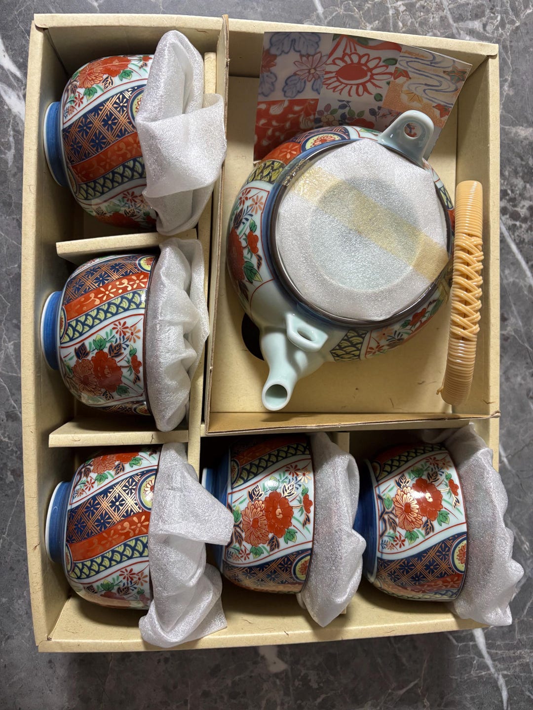 Vintage Japanese Arita Tea Set With Box - Etsy