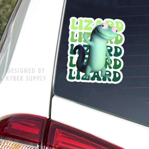 Waterproof Removable Car Decal Colorful Lizard Sticker, Waterproof ...