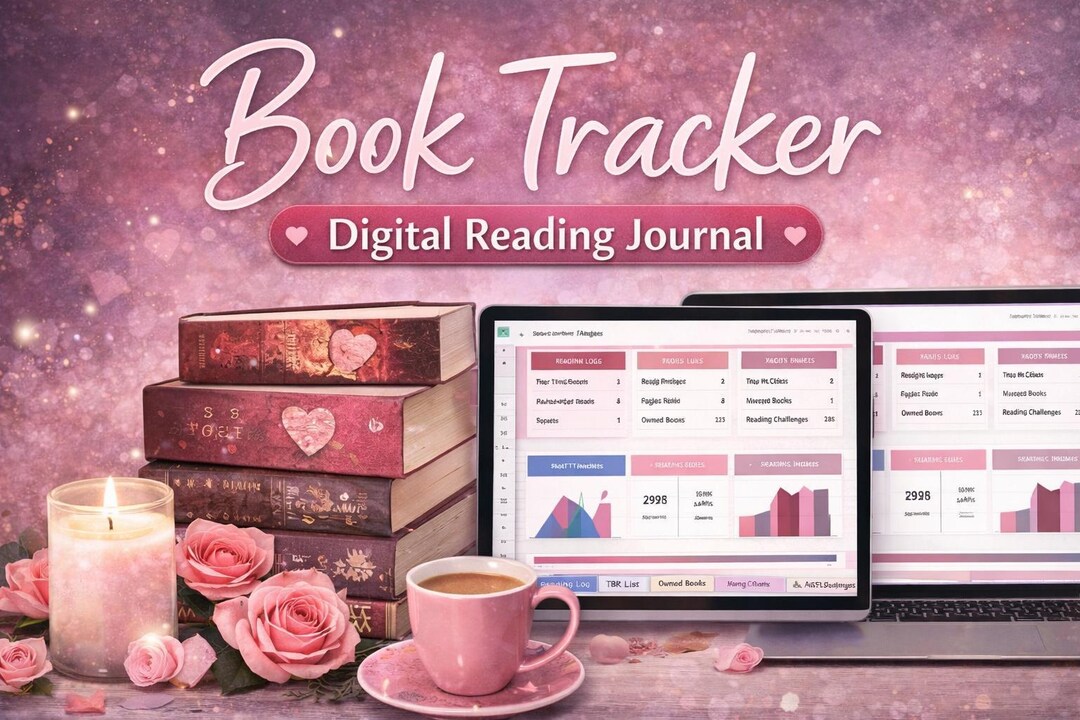 Romance Reading Tracker – Digital Book Journal Spreadsheet (google ...