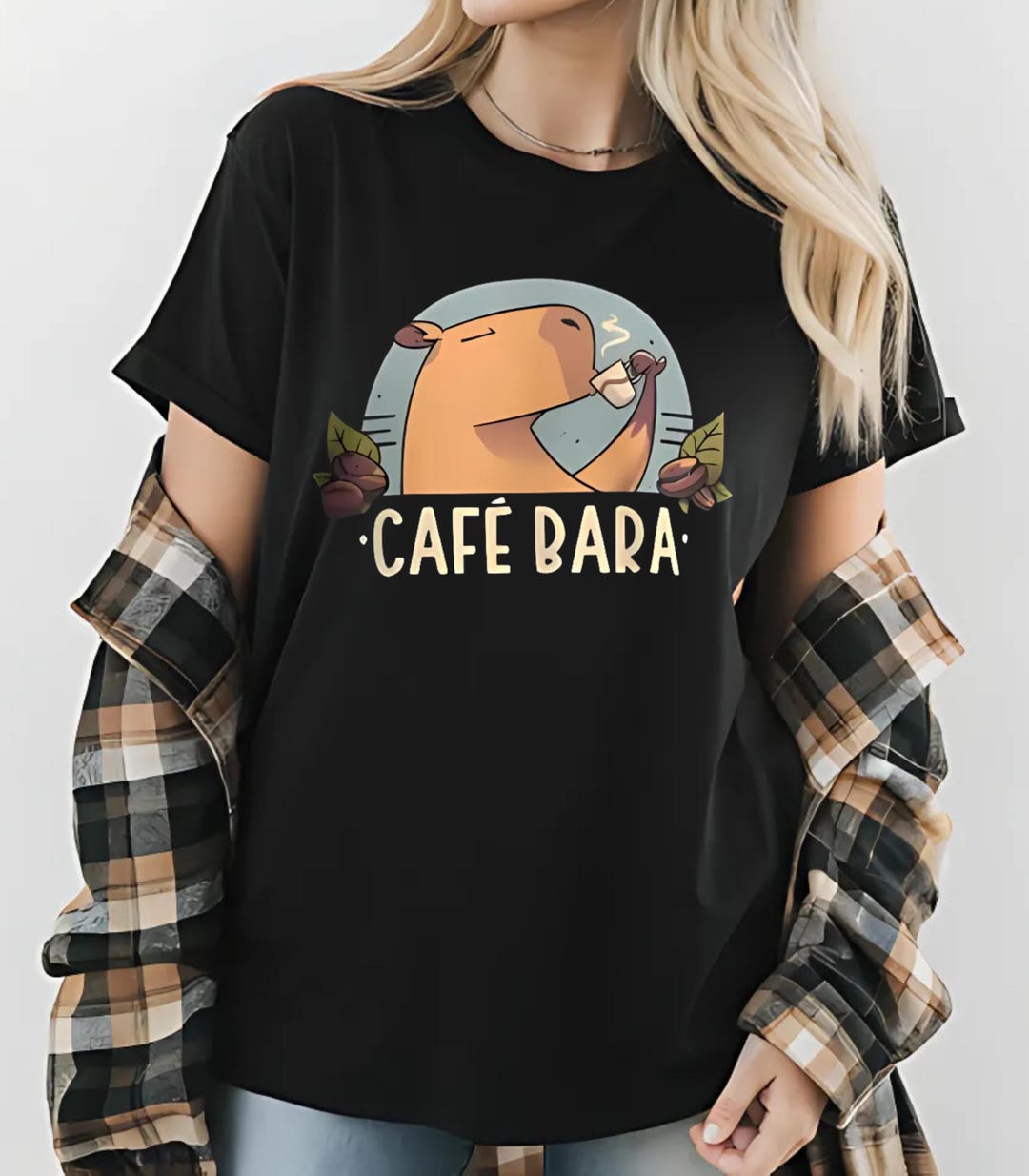 Funny Camel Coffee Shirt | Café Bara Graphic Tee | Cute Animal Coffee ...