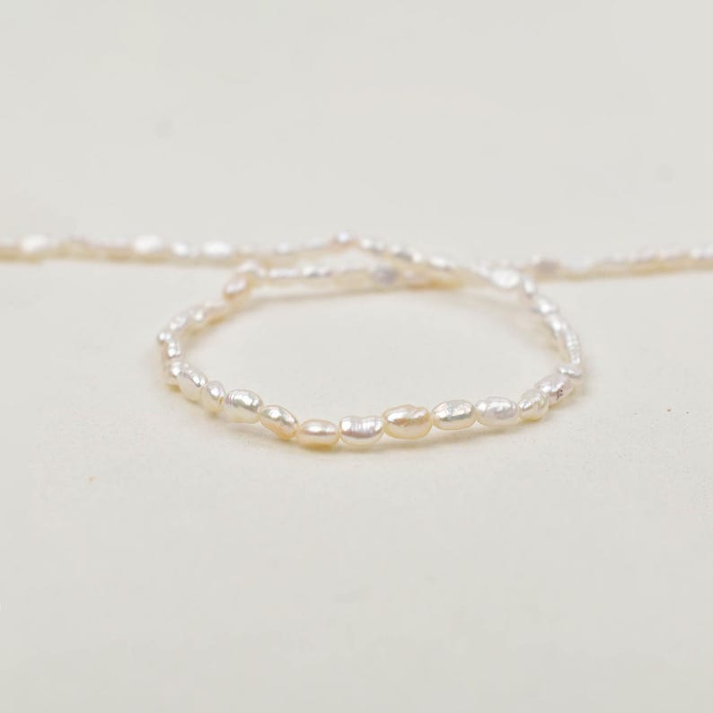Natural Freshwater Pearls 3-4mm Baroque Shaped Pearls Irregular Pearl ...