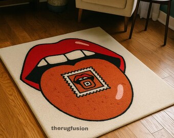 Crazy Lips. Custom Tufted Rug - Etsy