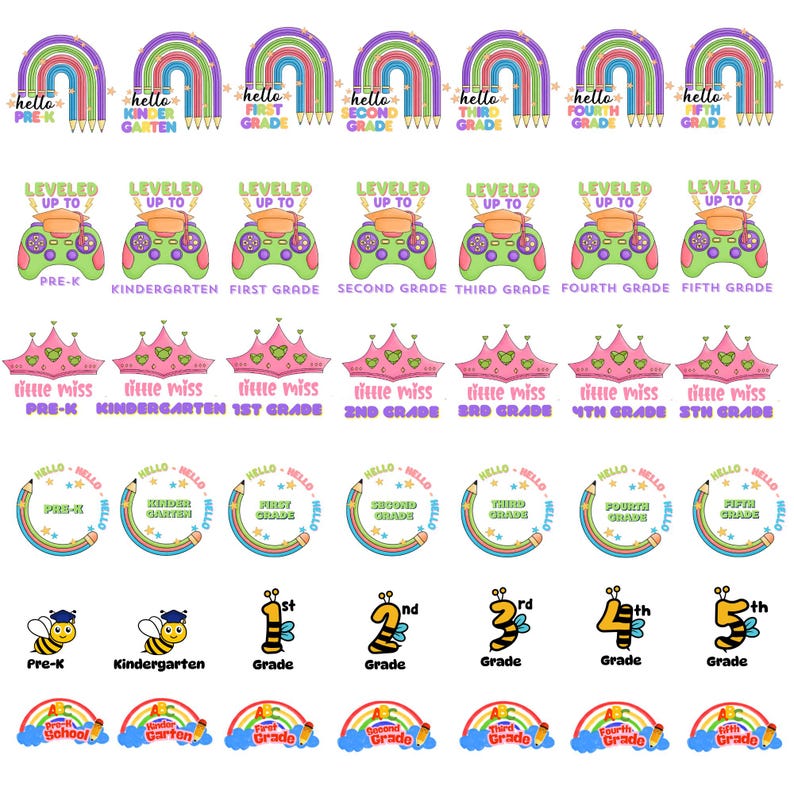 Back to School PNG Mega Bundle: Teacher & Student Clipart (digital ...