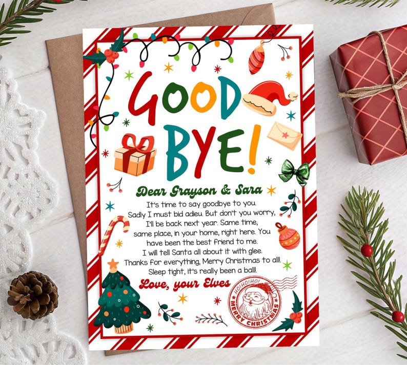 Editable Elf Letter, Elf Arrival Letter, Elf Return Letter, Elf I'm ...