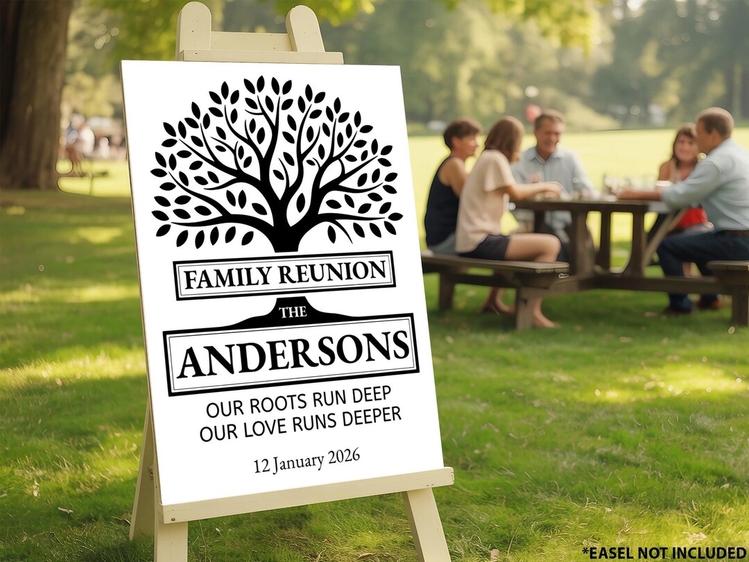 Custom Family Reunion Yard Sign, Personalized Family Get Together ...