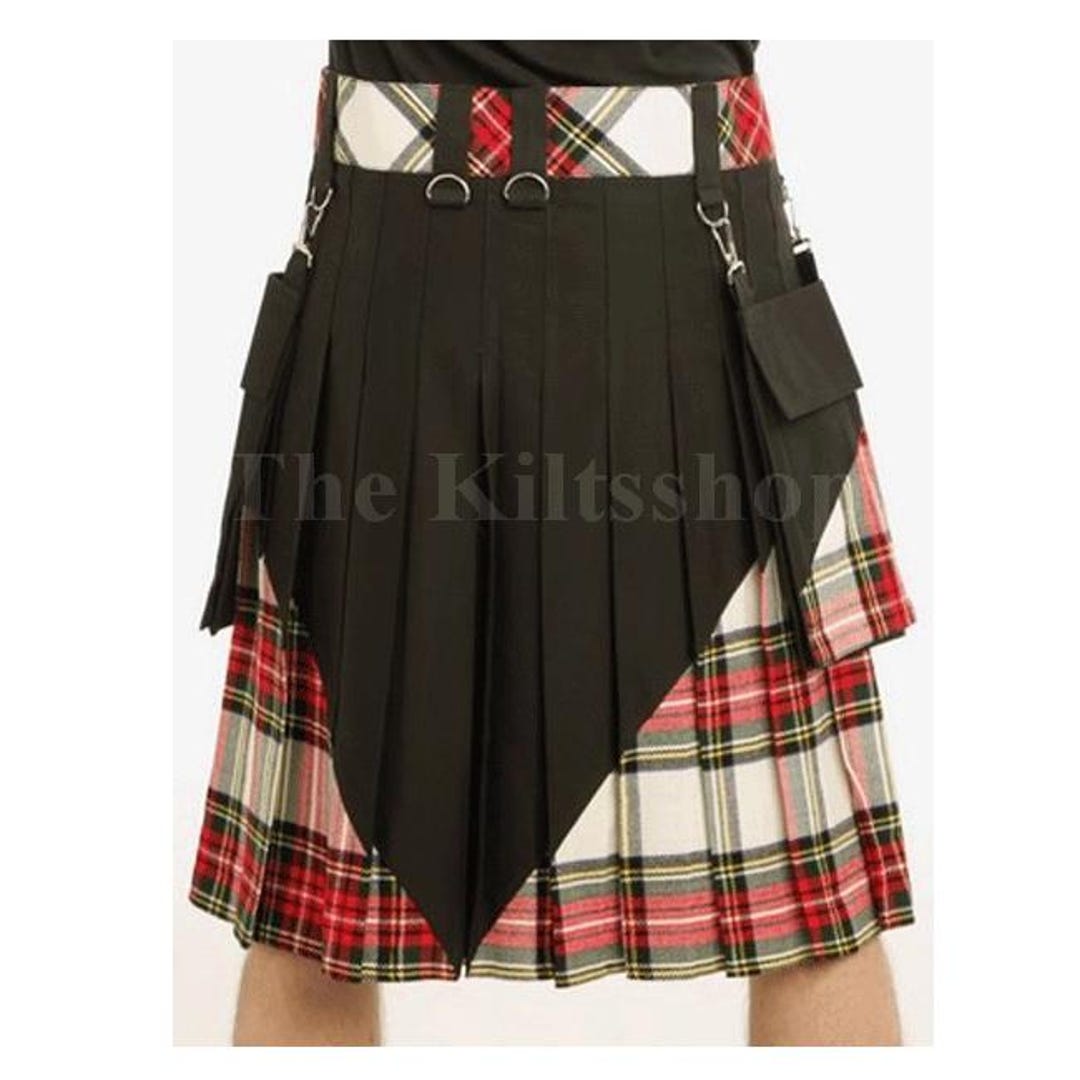 Scottish Utility Kilt Hybrid Custom Made Premium Kilt for Men - 40 ...