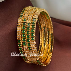 Emerald Green Kangan - Etsy UK