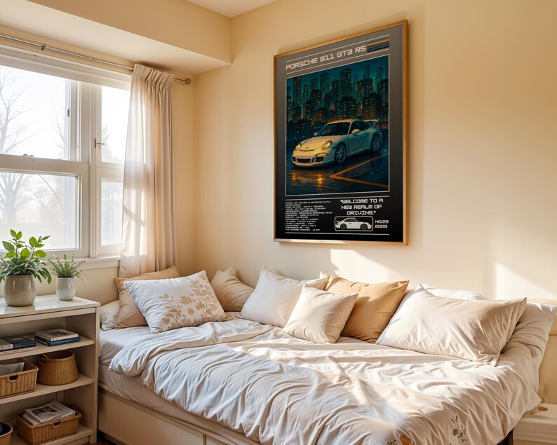 Porsche 911 GT3 RS Poster | Pixel Art German Sports Car Print - Etsy