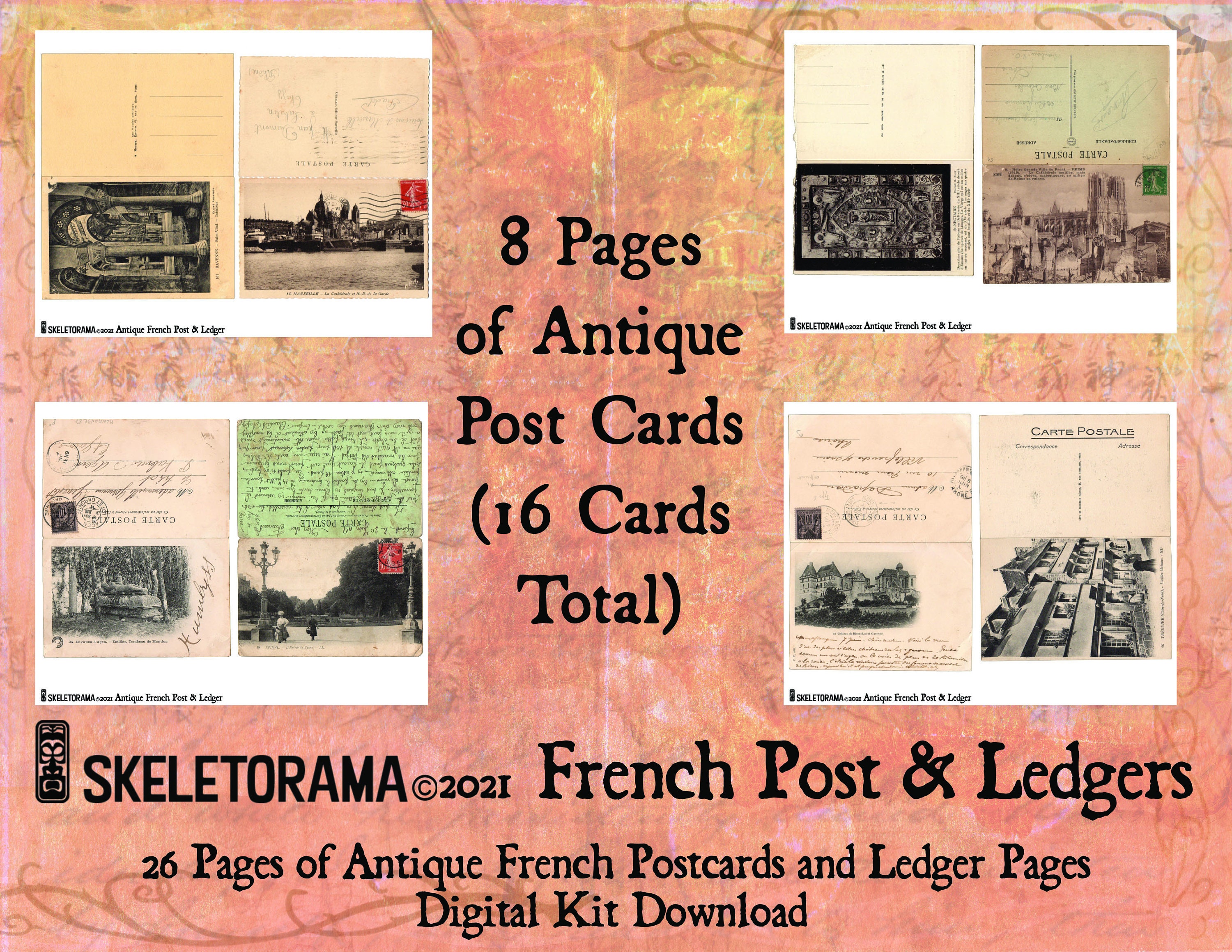 Digital Download - Antique French Post & Ledgers - Etsy