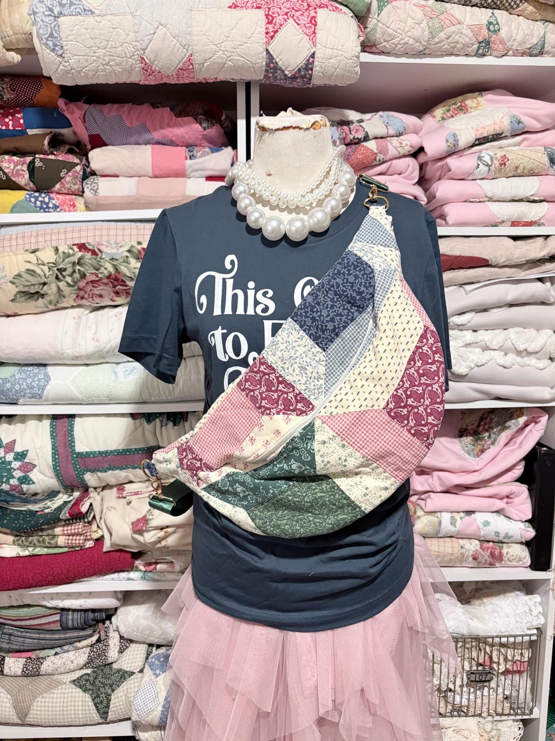 Antique Quilt Fanny Pack Upcycled Vintage Quilt Waist Bag Handcrafted ...