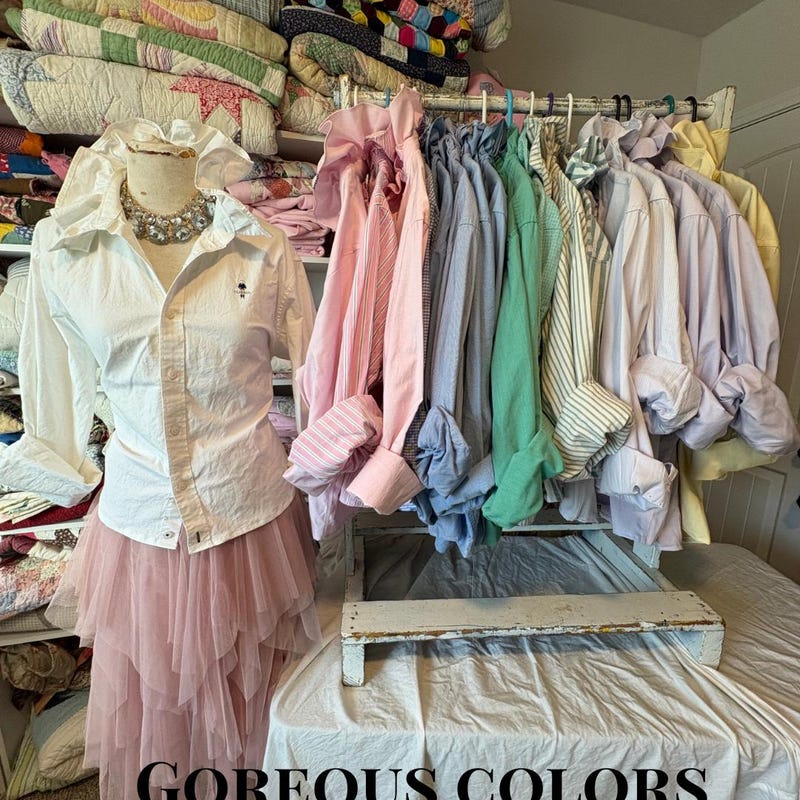 Ruffled Upcycled Shirt - Etsy