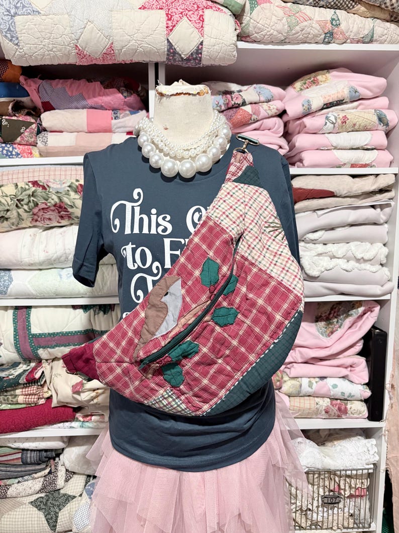 Antique Quilt Fanny Pack Upcycled Vintage Quilt Waist Bag Handcrafted ...