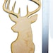 Unfinished Buck Wood Cutout, Deer Head Cutout, Stag, Deer Head, Male ...
