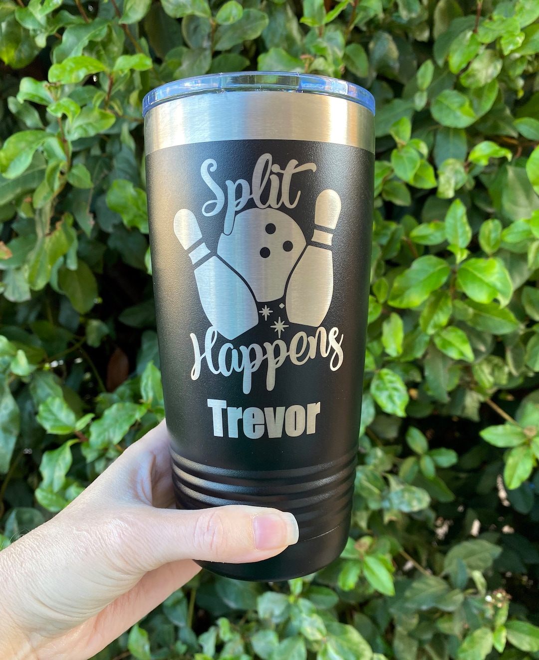 Personalized Bowling 20 Oz Tumbler, Bowling Pin Travel Mug, Custom ...