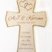 Personalized Wedding Cross, Religious Cross Newlywed Gift Engraved ...