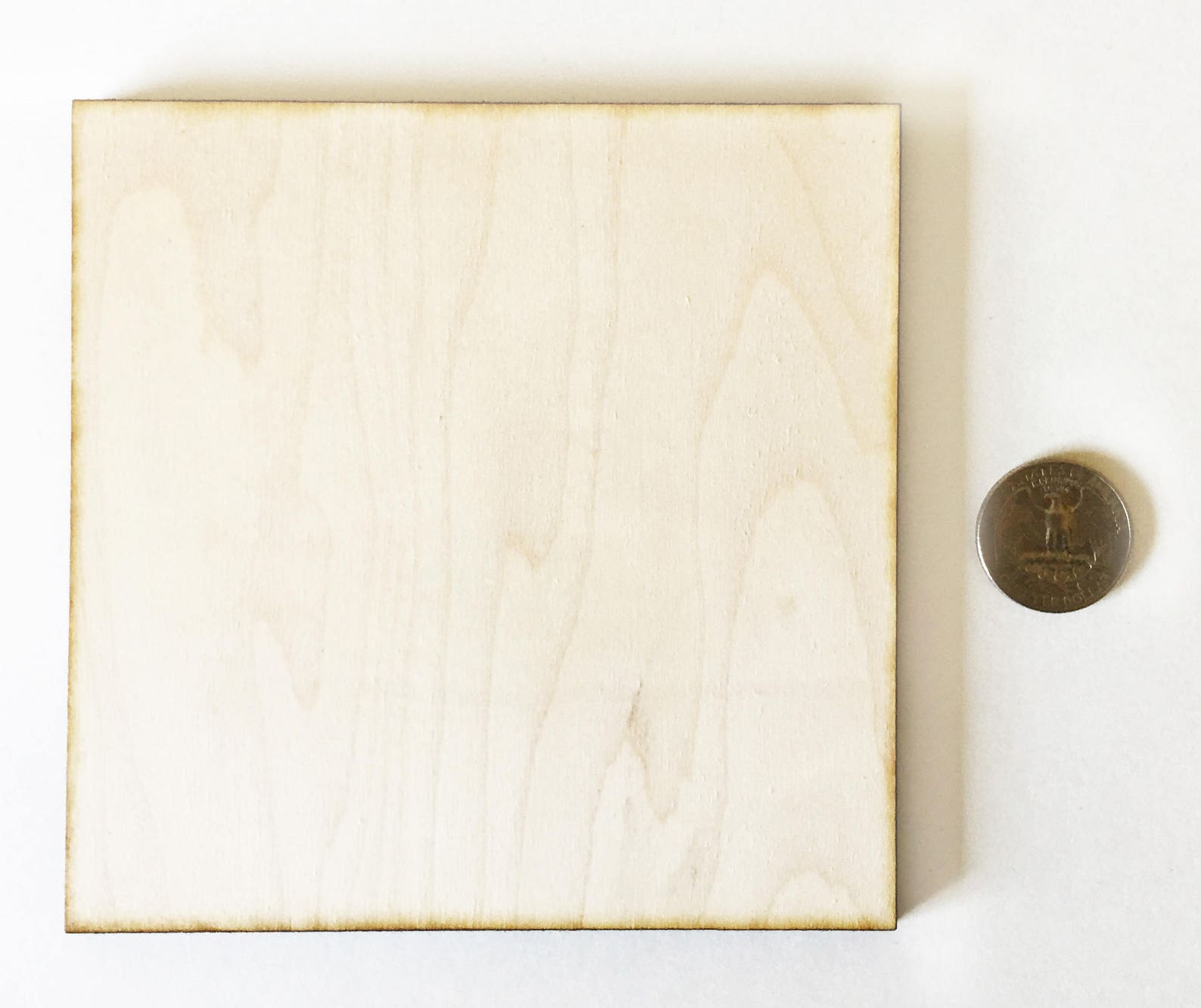 Unfinished Wood Squares 5 Inch Set of 5, Wood Square, Holiday Craft ...