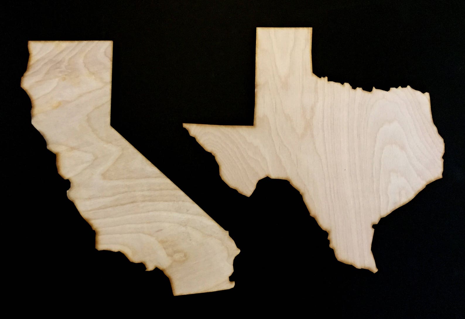 Wood State Cut Out, United States Wood Cut Outs, Unites States Laser ...