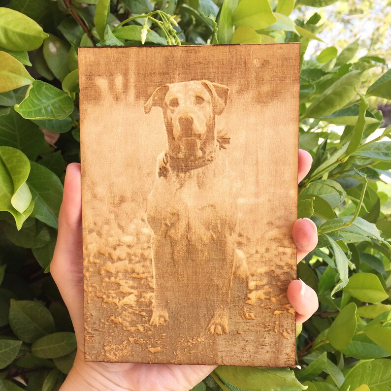 Photo Engraved on Wood Engraved Wood Photo Engraved - Etsy