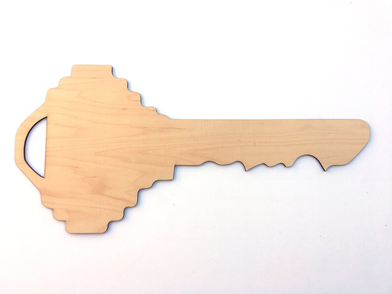 Blank Wood Key Ready to Paint Realtor Wood Key Sign Real - Etsy