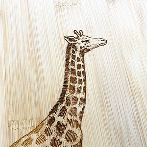 Personalized Custom Giraffe Cutting Board Housewarming Gift Closing ...