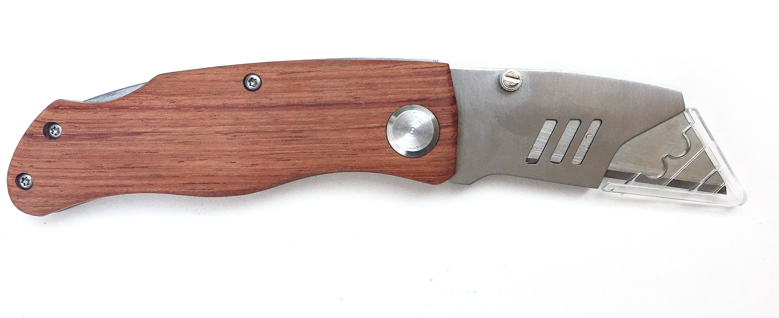 Personalized Engraved Folding Utility Knife with Wood Handle | Etsy