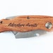 Personalized Engraved Folding Utility Knife With Wood Handle and Blade ...
