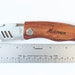 Personalized Engraved Folding Utility Knife With Wood Handle and Blade ...