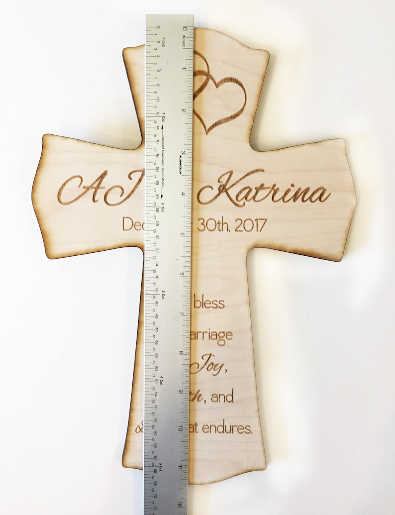 Buy Personalized Wedding Cross Religious Cross Newlywed Gift Online in ...