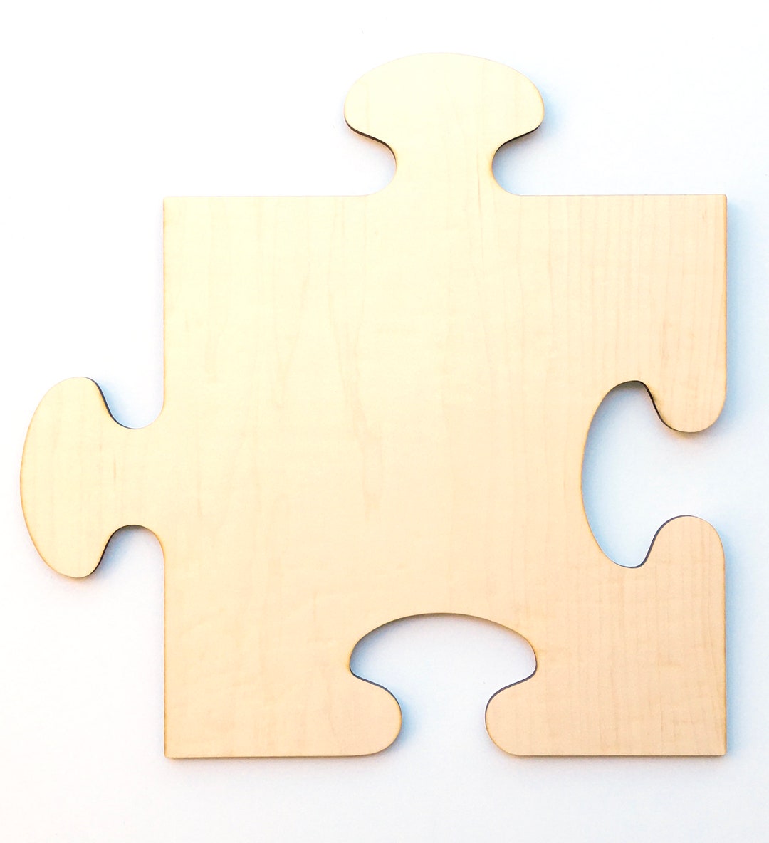 Oversized Wood Puzzle Piece Cutout Puzzle Piece Silhouette Decorative ...