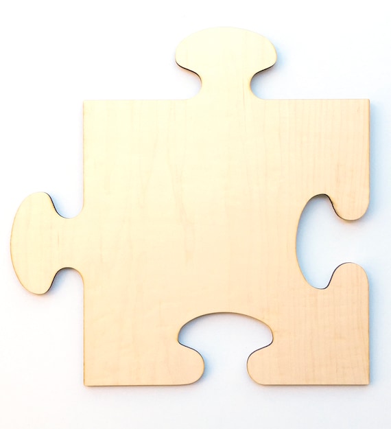 Oversized Wood Puzzle Piece Cutout Puzzle Piece Silhouette Decorative Cutout Paintable Family Wall Unfinished Kids Craft Wall for Bedrooms Etsy