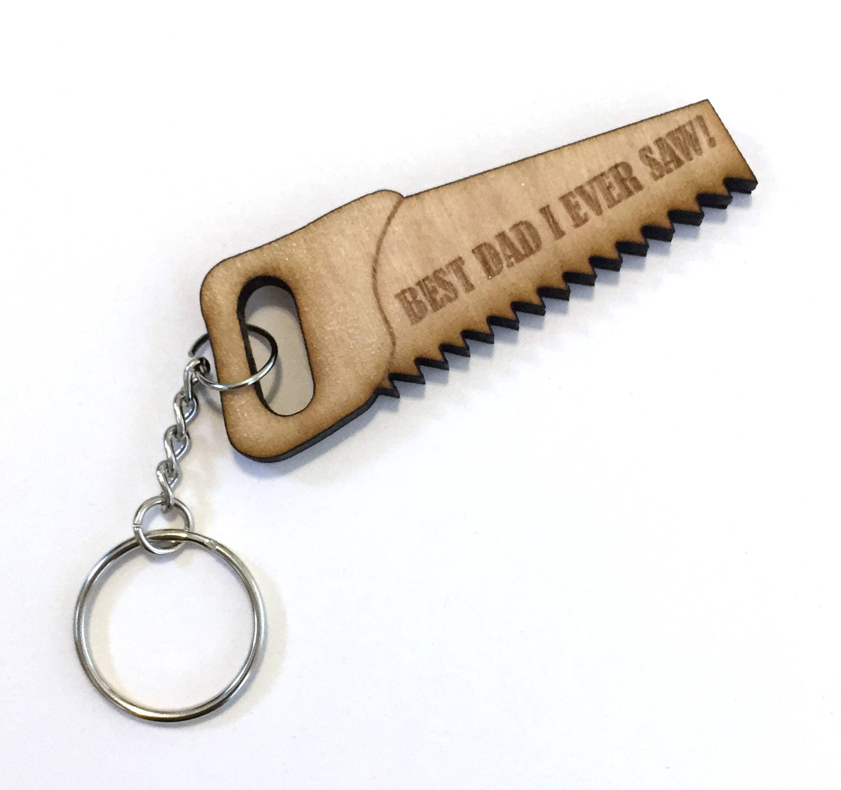 Best Dad I Ever Saw Keychain Father's Day Keychain Best | Etsy