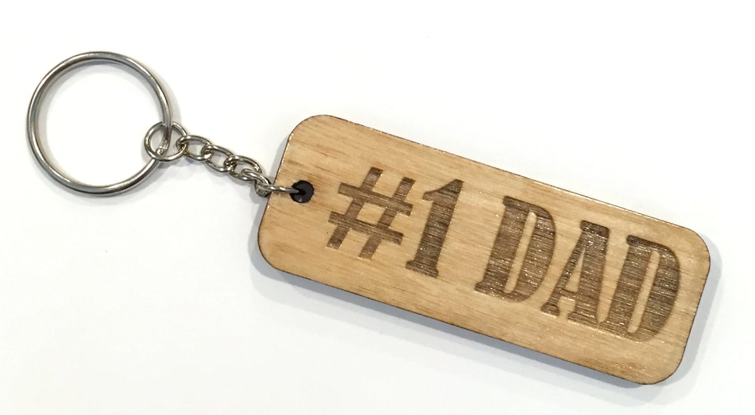Number One Dad, #1 Dad Keychain, Gift for Dad, Father's Day Gift ...