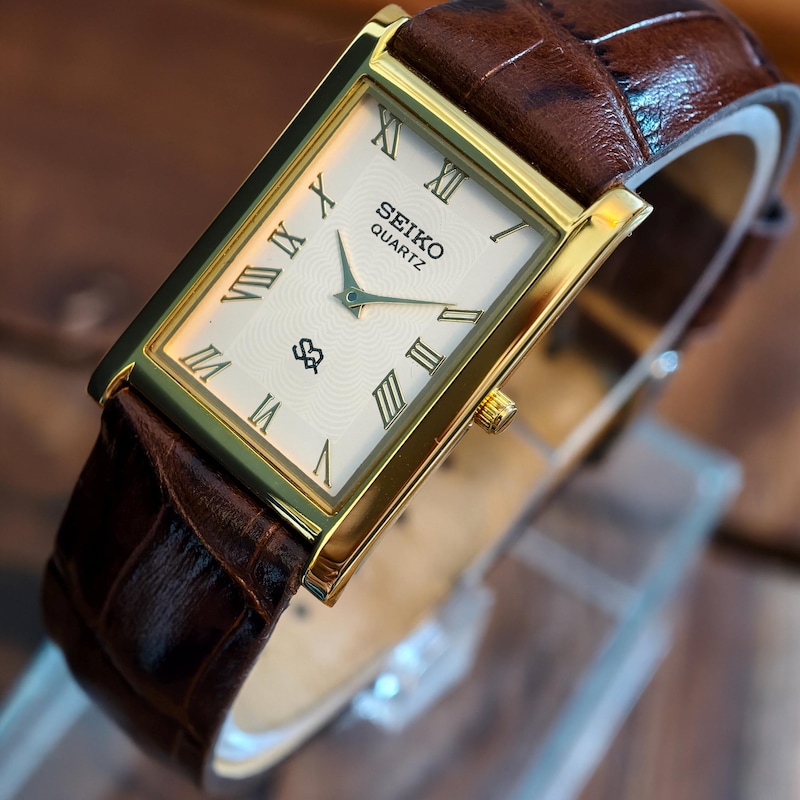 Brown Men Dress Watch - Etsy