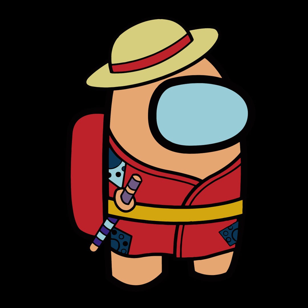 Among Us Luffy Wano Kuni Monkey Luffy - Etsy